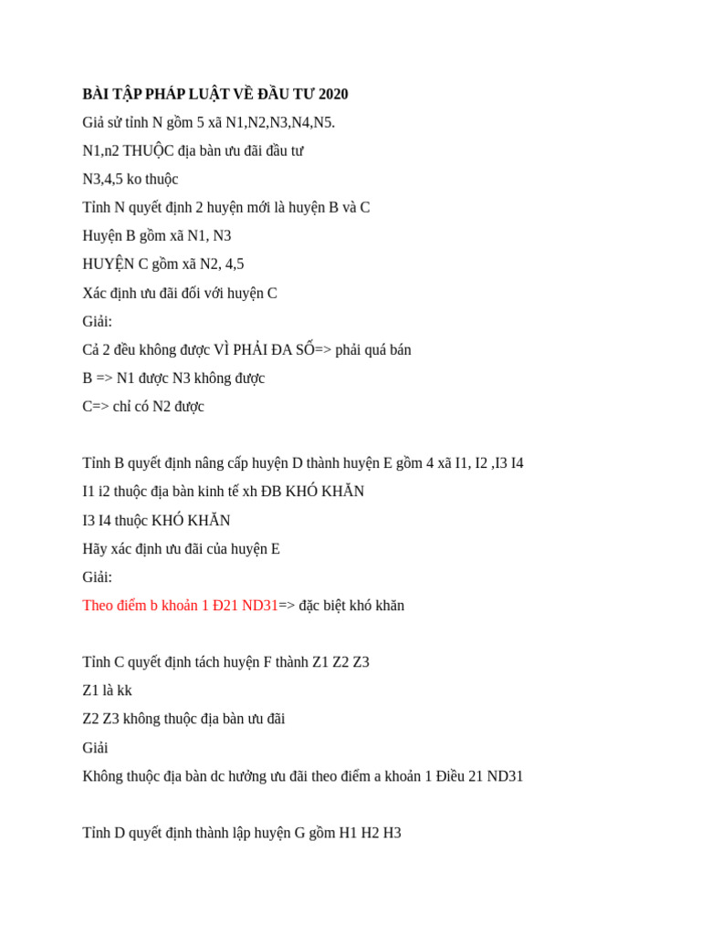 ldt bài tập | PDF