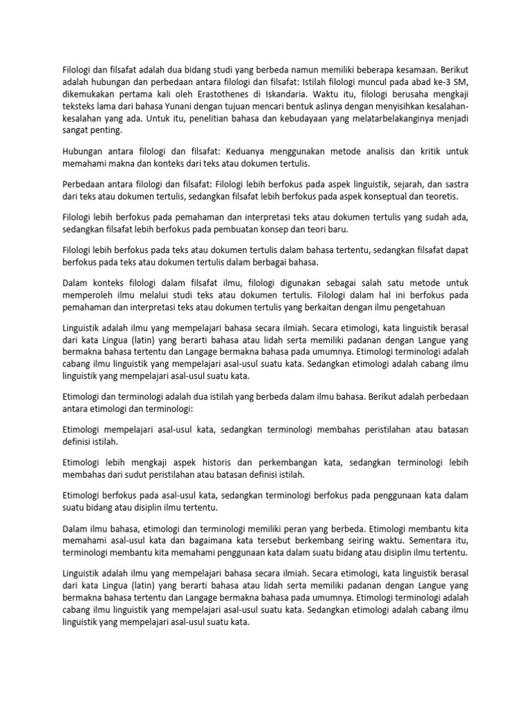 Sinau Filologi | PDF