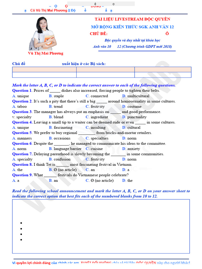 Chude Culturaldiversitybuoi2 | PDF | Social Science | Foreign Language ...