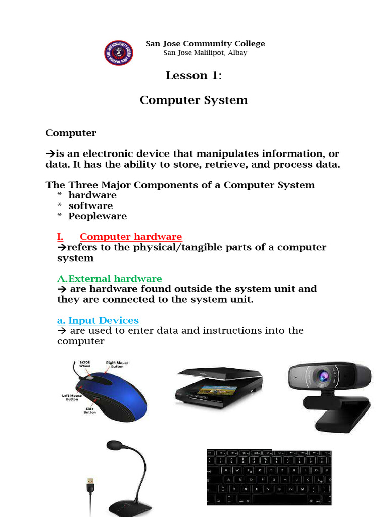 ICT Prelim Lesson 1 | PDF