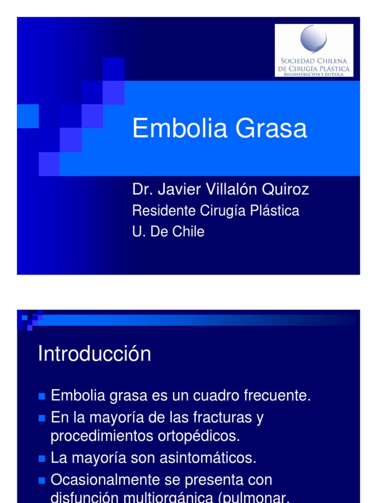 Embolia Grasa Def | PDF | Embolia | Especialidades Medicas