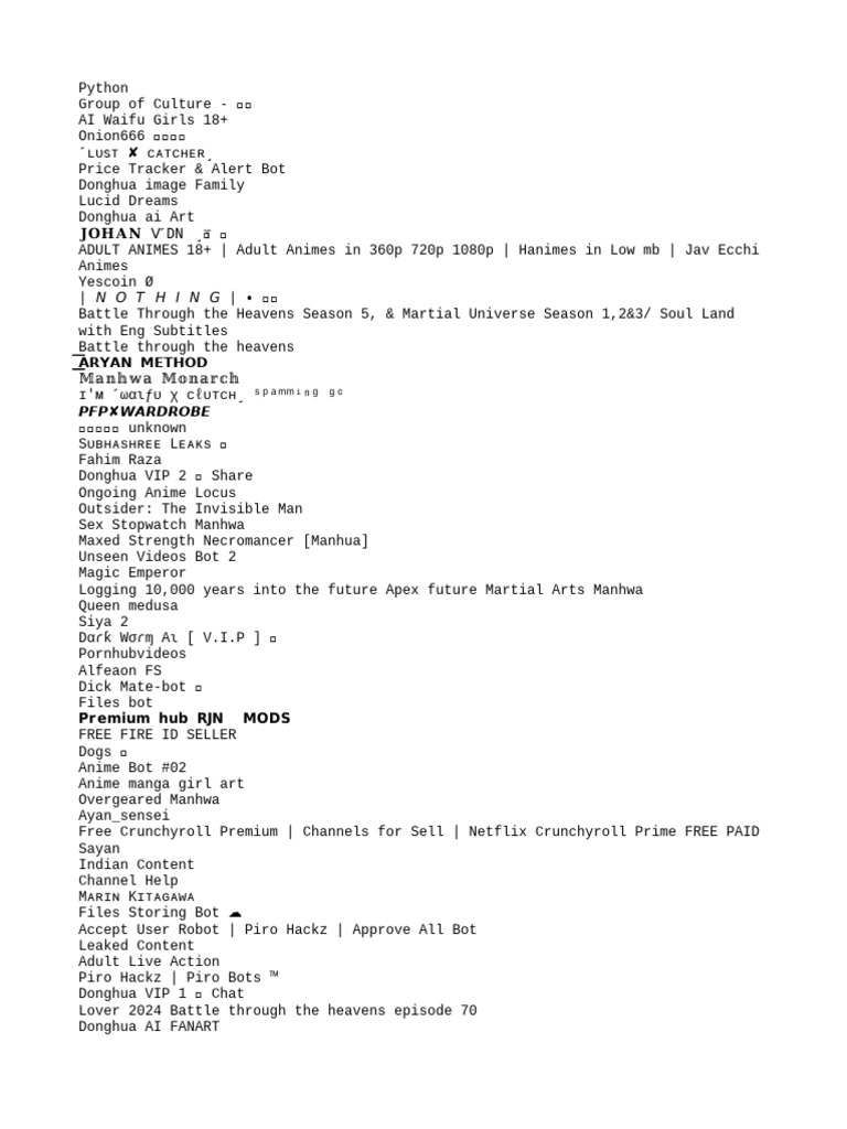 Chat Names | PDF