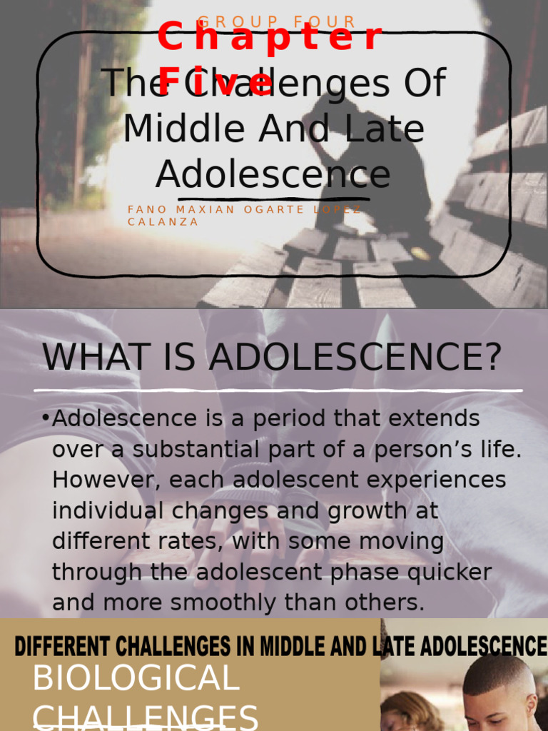 Challenges in Middle & Late Adolescence | PDF | Adolescence | Career ...