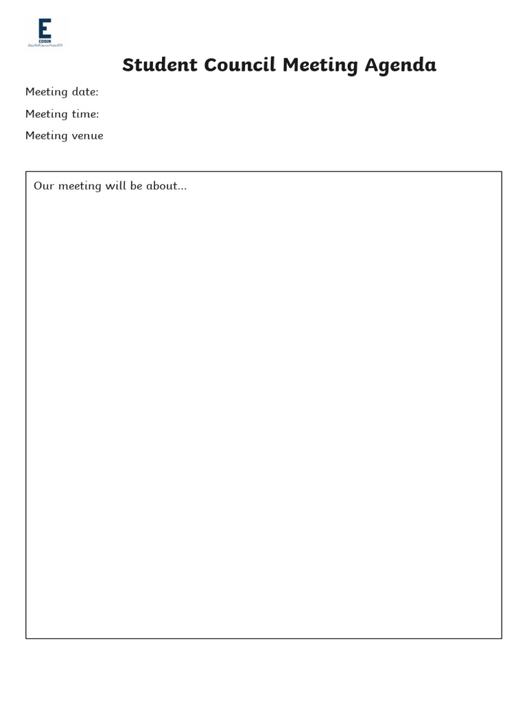 Student Council Meeting Agenda | PDF