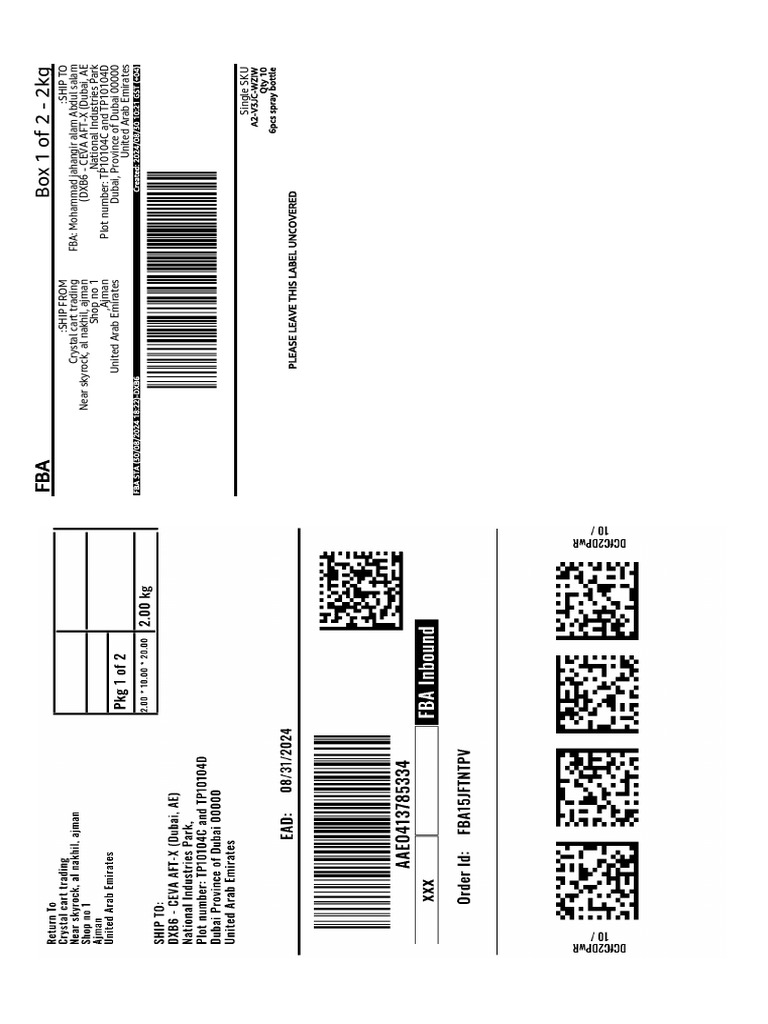 Package Fba15jftntpv | PDF