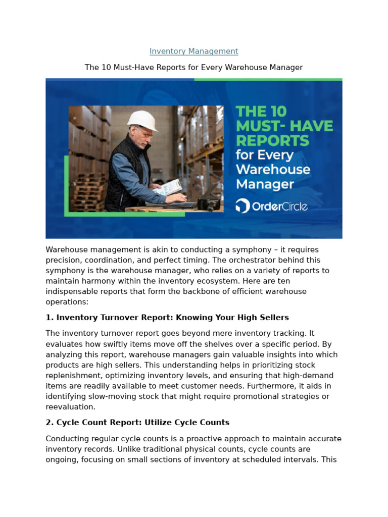 Inventory Management: 1. Inventory Turnover Report: Knowing Your High ...