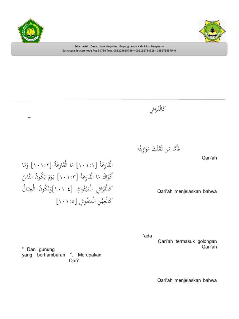 SOAL QURDIS 4 MI MH | PDF