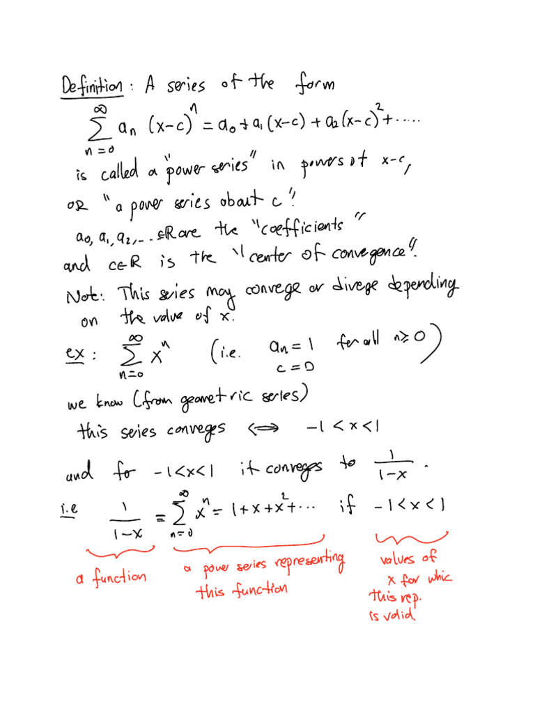 9.5 Power Series | PDF