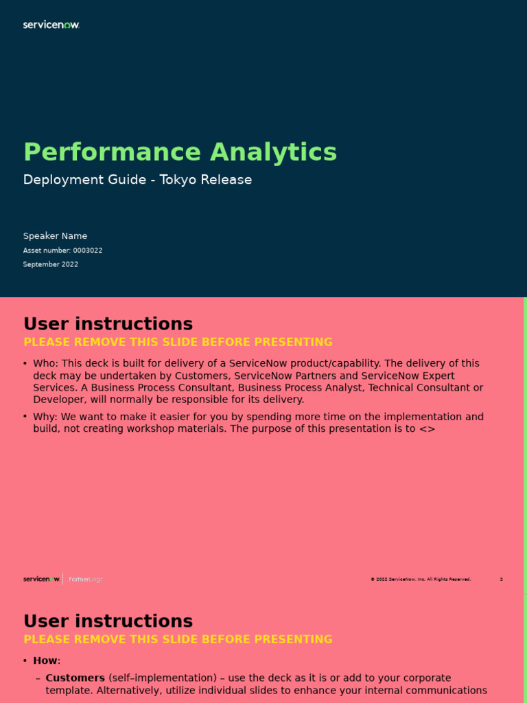 Performance Analytics - Deployment Guide - Tokyo | PDF | Performance ... Performance Analytics - Deployment Guide - Tokyo | PDF | Performance ...