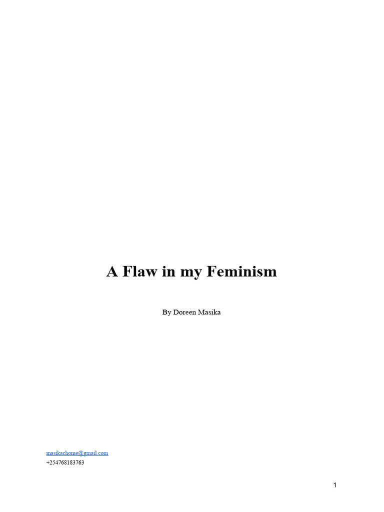 A Flaw in my Feminism | PDF