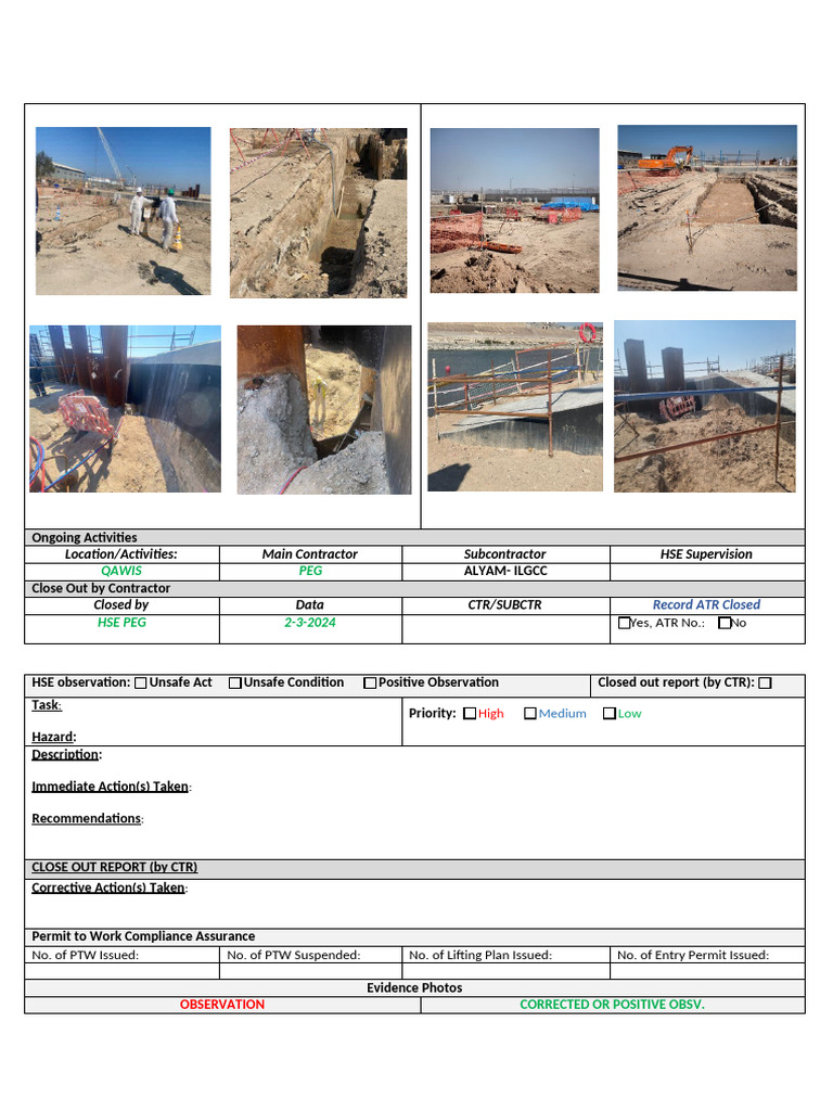 Close Out Report | PDF | Safety | Finance & Money Management