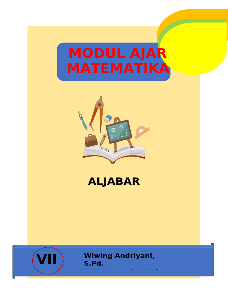 Modul Ajar Matematika - Modul Ajar Matematika Aljabar - Fase D | PDF