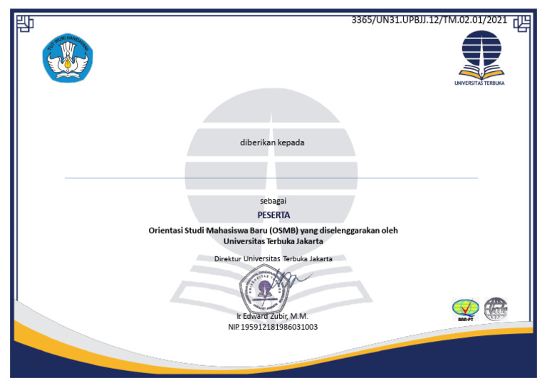 Sertifikat Osmb Didin | PDF Sertifikat Osmb Didin | PDF