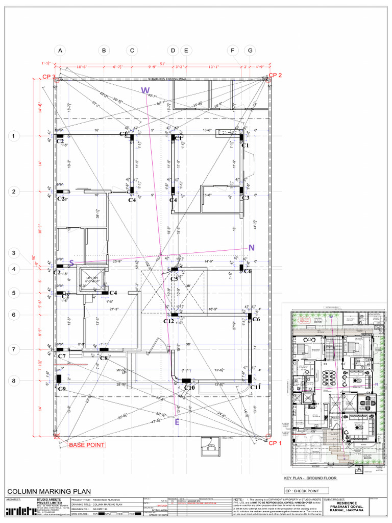 Revised Column Marking Plan | PDF