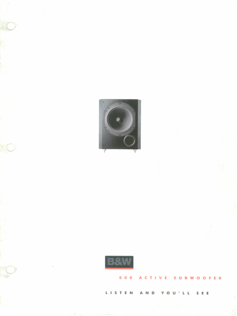 Bowers-Wilkins-800-ASW-Brochure | PDF