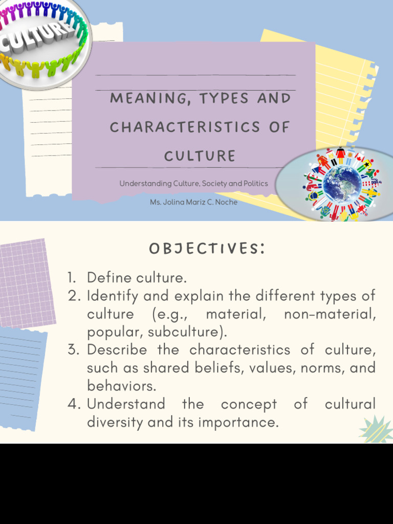 5 Meaning Types and Characteristics of Culture | PDF