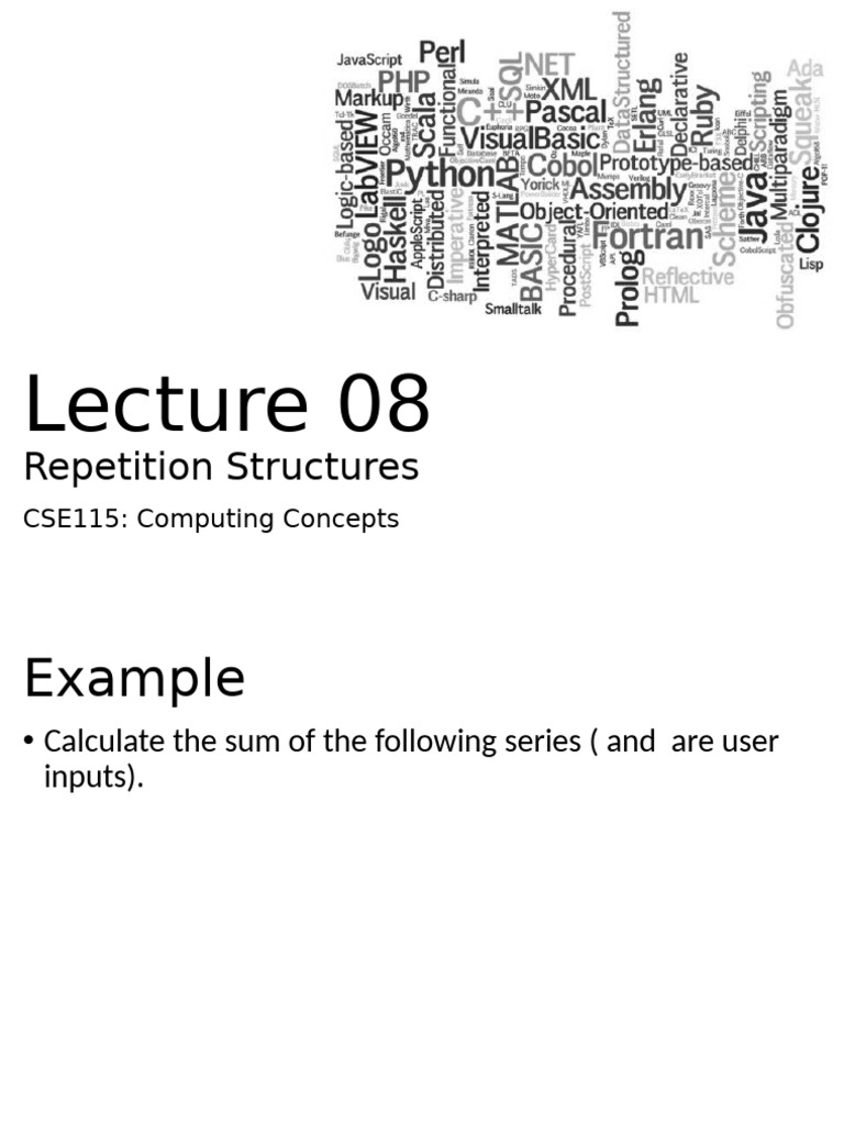 CSE115Lecture07RepetitionStructures Part02 | PDF