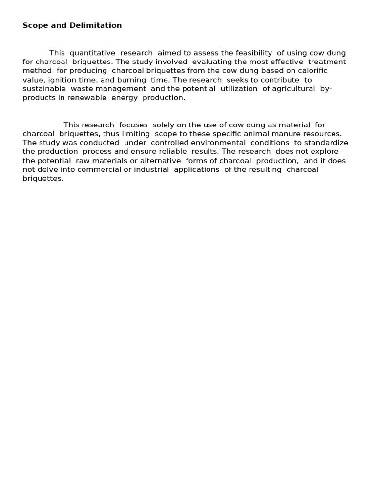 Scope and Delimitation | PDF