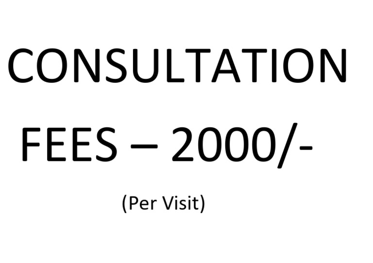 Consultation Fees | PDF