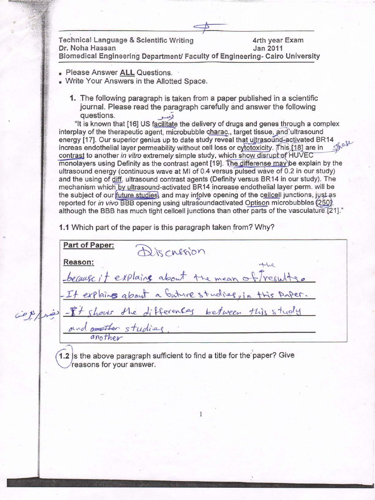 Technical Writing Exam Jan 2011 | PDF