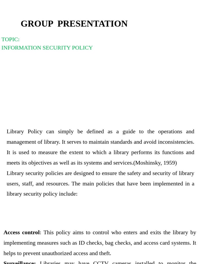 Group 3 Presentation Final | PDF