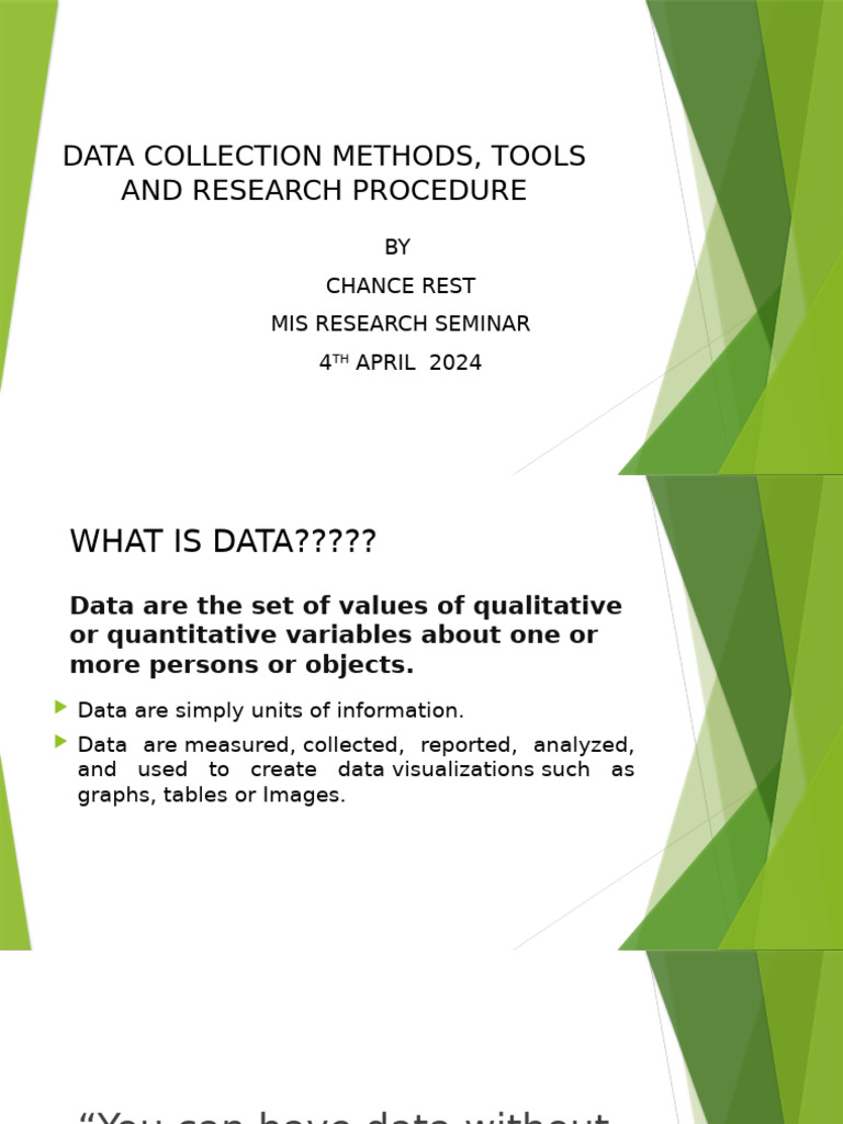 Data Collection Methods | PDF