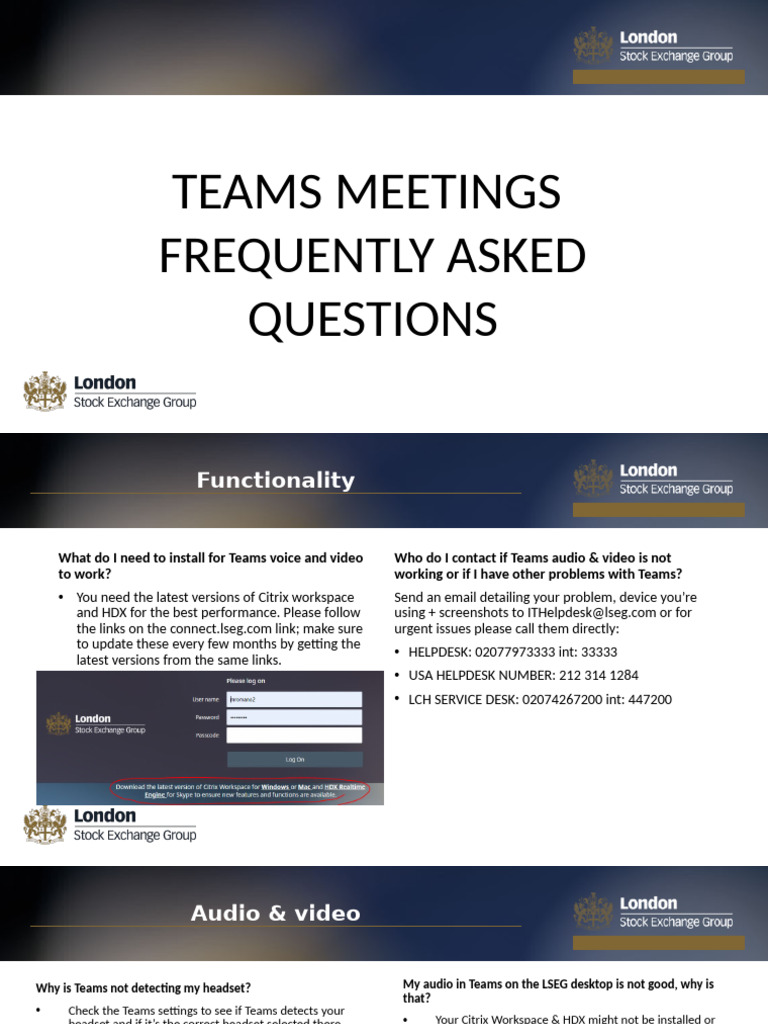 Teams FAQs | PDF | Microsoft Outlook | Computers