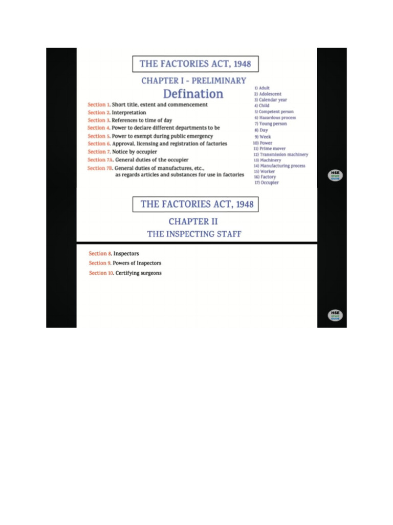 Factories Act | PDF