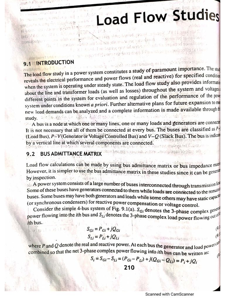 Y Bus Matrix | PDF