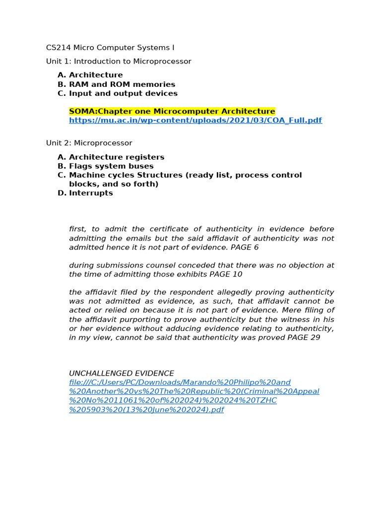 Microprocessor Systems Overview | PDF | Computers | Technology & Engineering