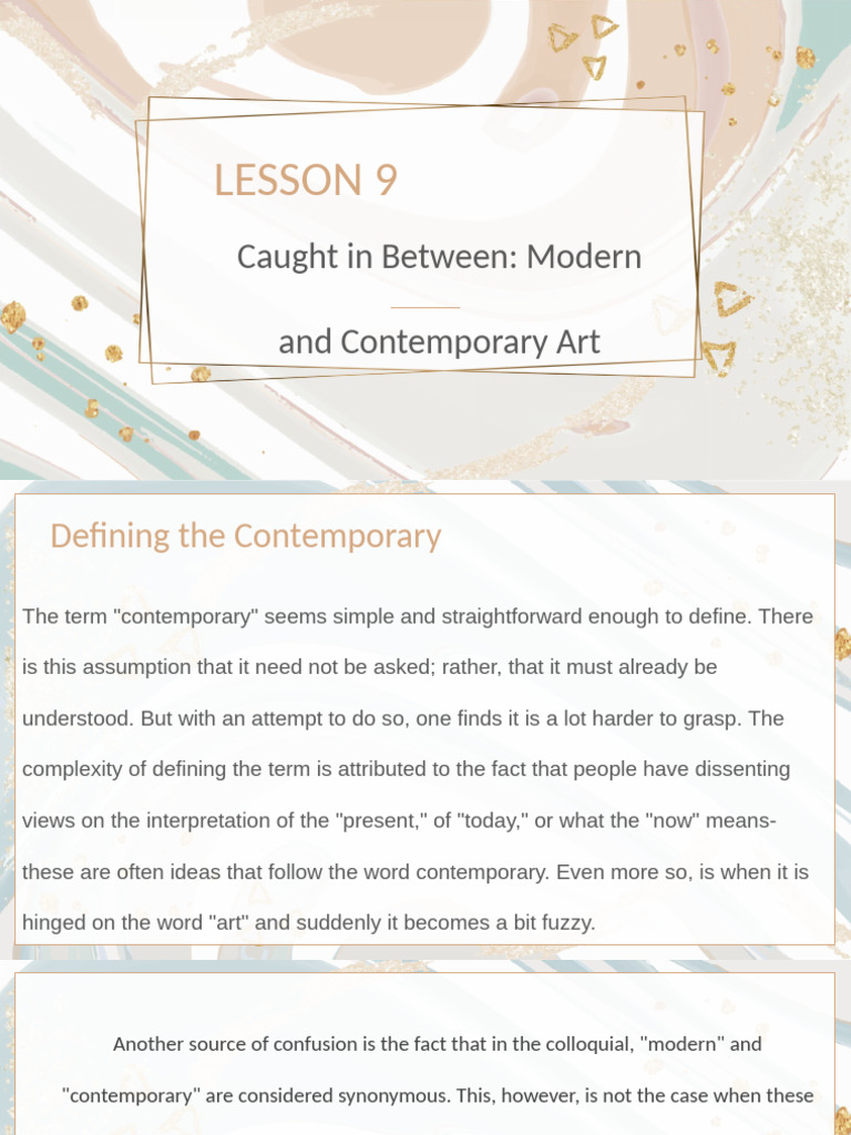 LESSON 9-( Art Appreciation) | PDF