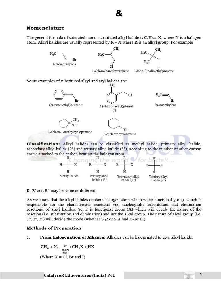 02 - Alkyl Halide and Aryl Halide | PDF
