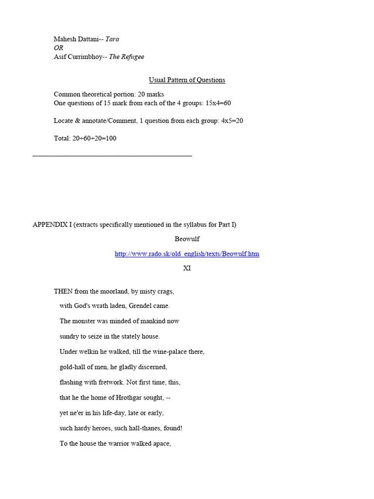 Old English Texts | PDF