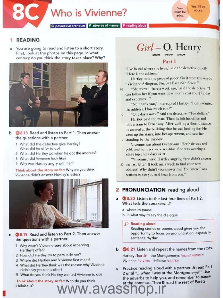 American File 2 Third Edition Student Book 67,68 - Unit 8C | PDF