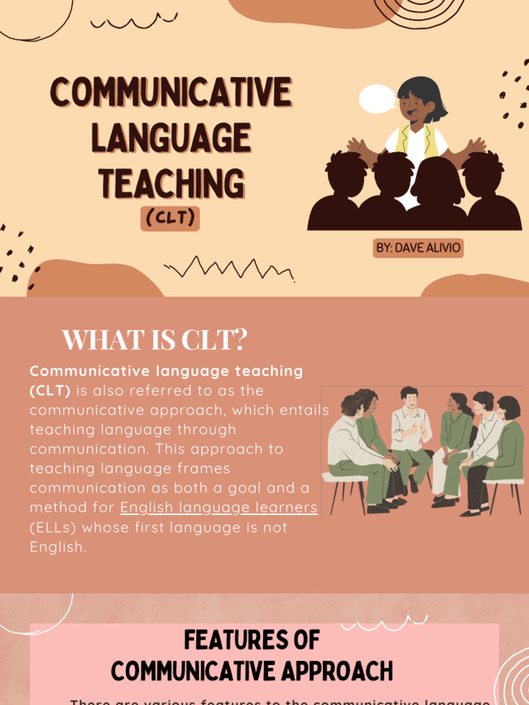 Communicative Language Teaching CLT by Dave Alivio | PDF