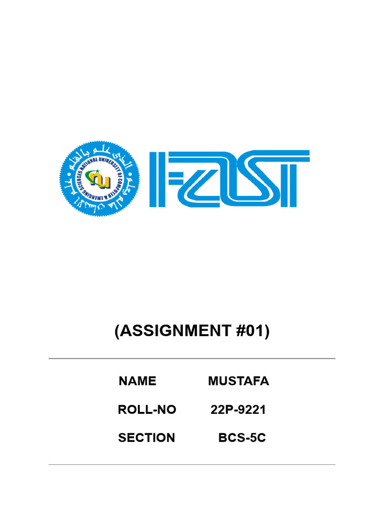Mustafa 22P-9221 BCS-5C TBW Assignment 01 | PDF