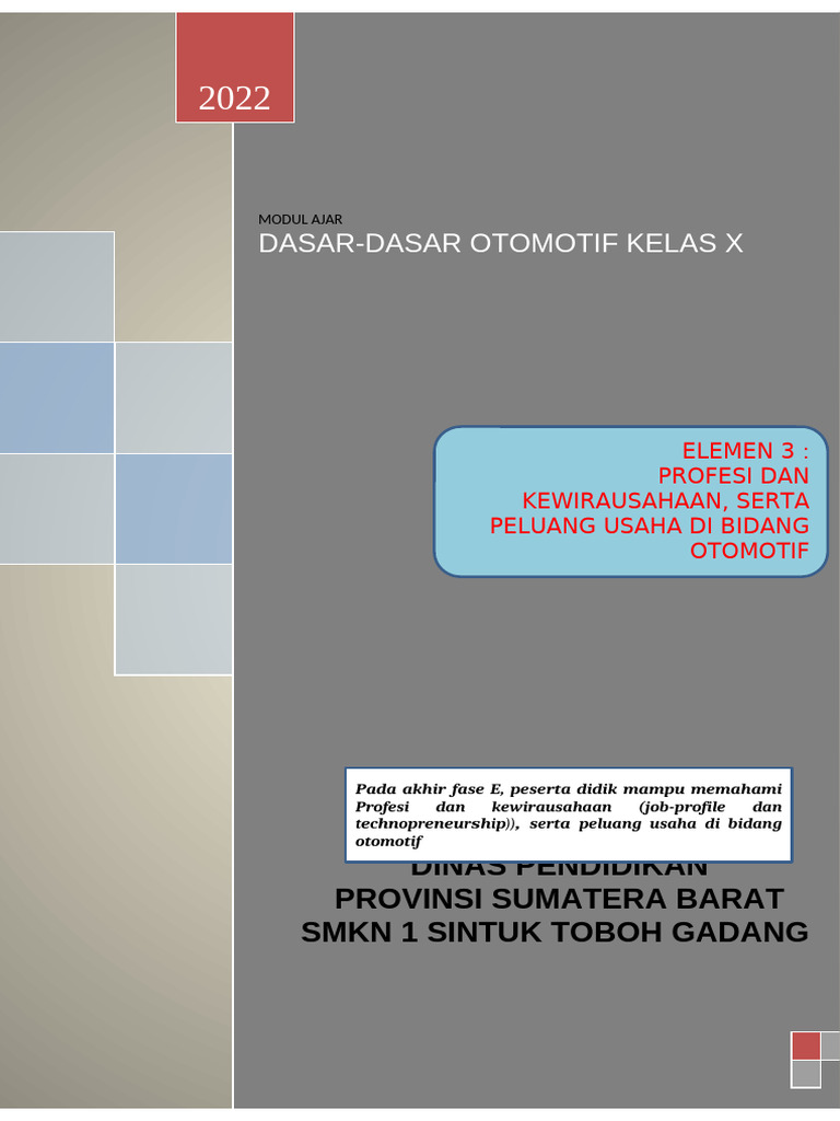 Modul Ajar Ddo Elemen 3 | PDF