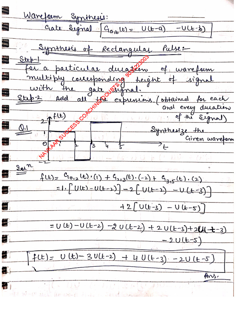 Waveform Synthesis | PDF