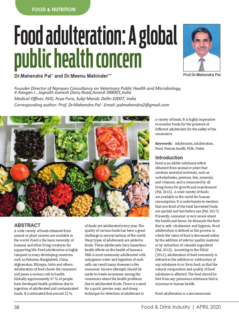 Food Adulteration: Health Risks in India | PDF | Foods | Wellness