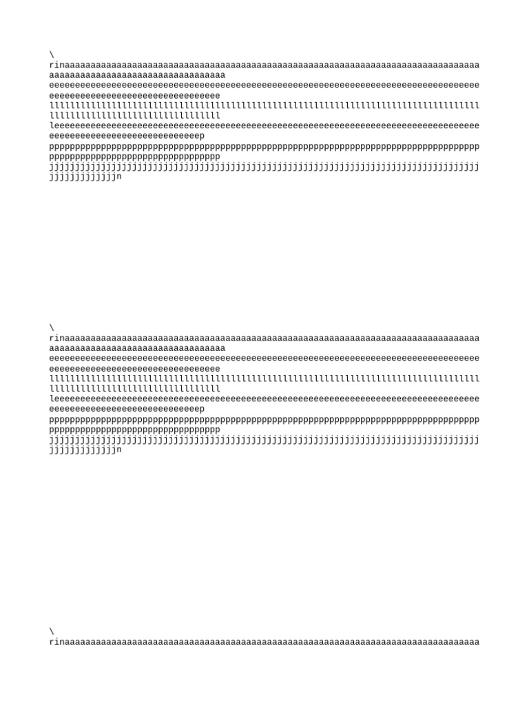 Document with Repeated Characters | PDF | Language Arts & Discipline