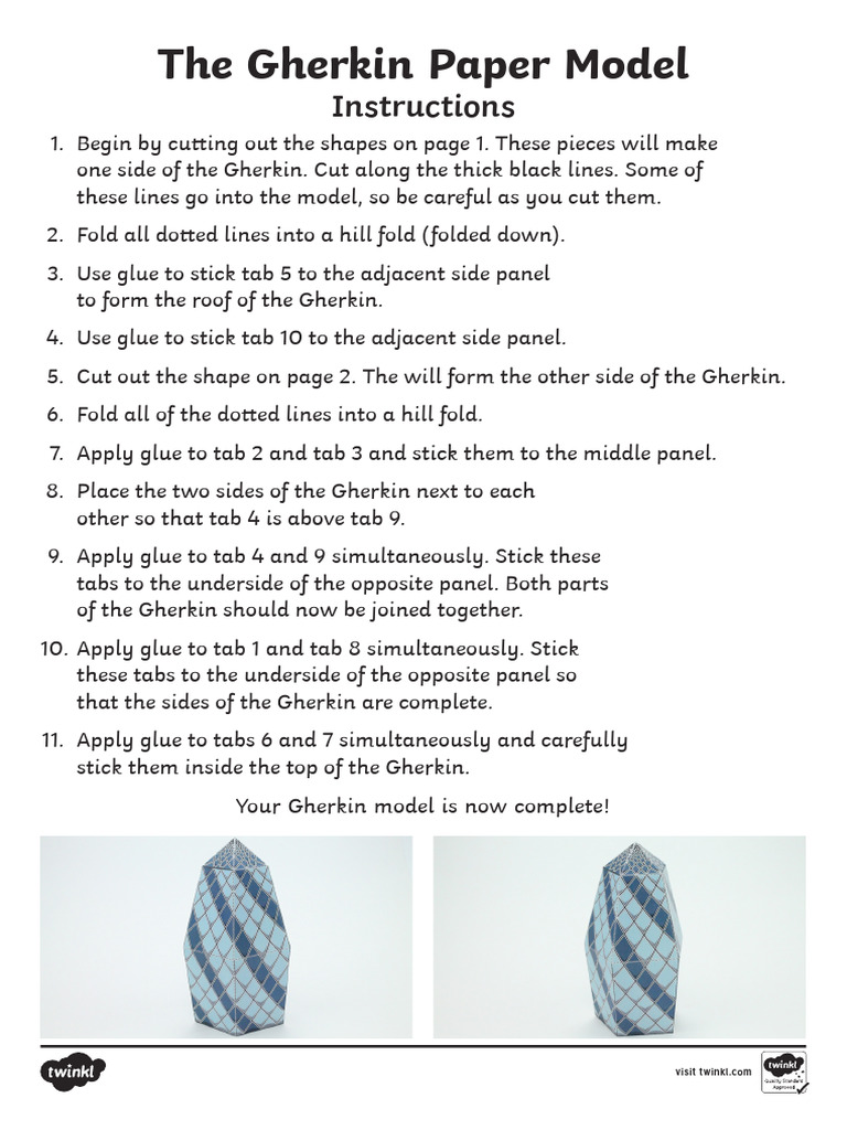 T-T-17276-Gerkin-Paper-Model | PDF