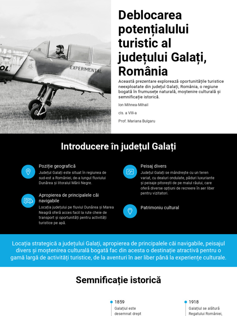 Potențialul Turistic Al Galațiului | PDF