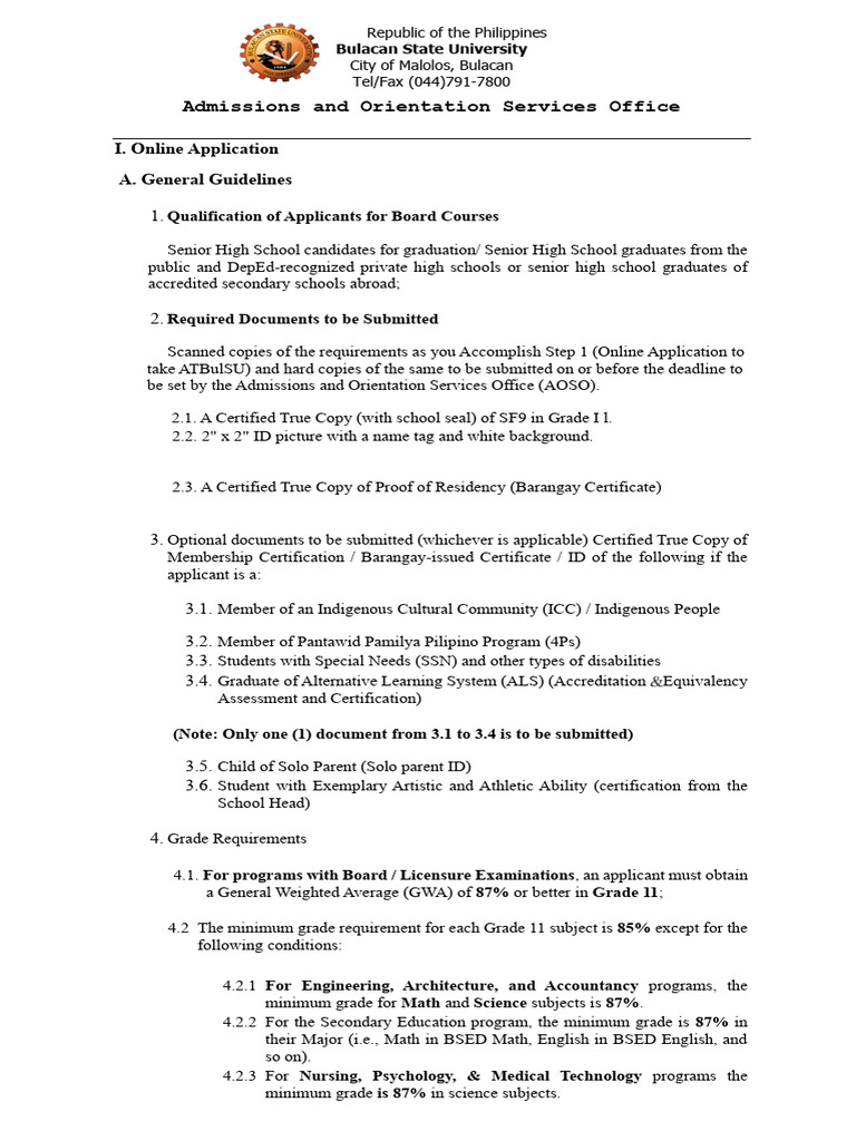 General Guidelines 2024 - 2025 Final | PDF