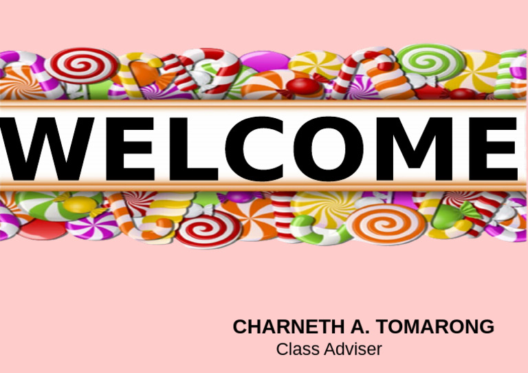 WELCOME Candy | PDF