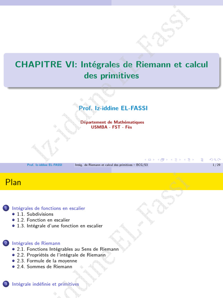 Chapitre 6 Intg de Riem - Removed | PDF | Intégral | Concepts mathématiques