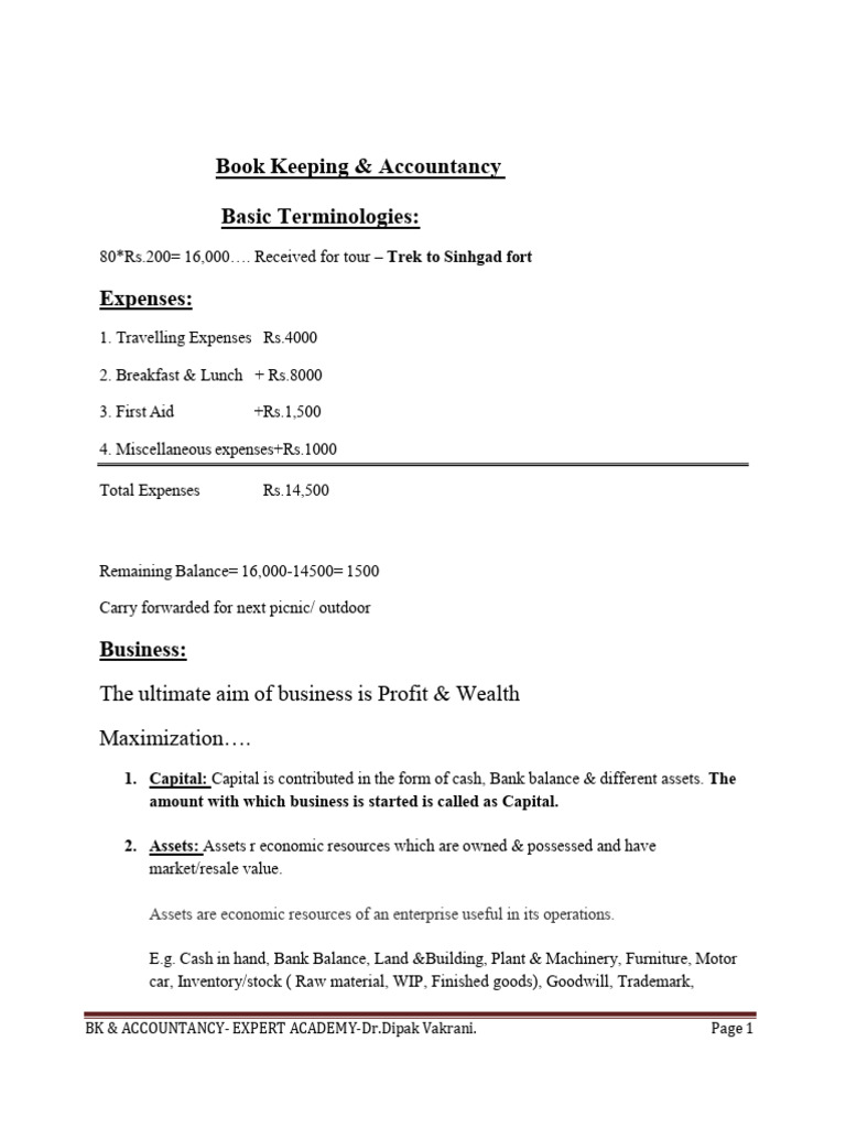 Basics of Accounting - 11th | PDF