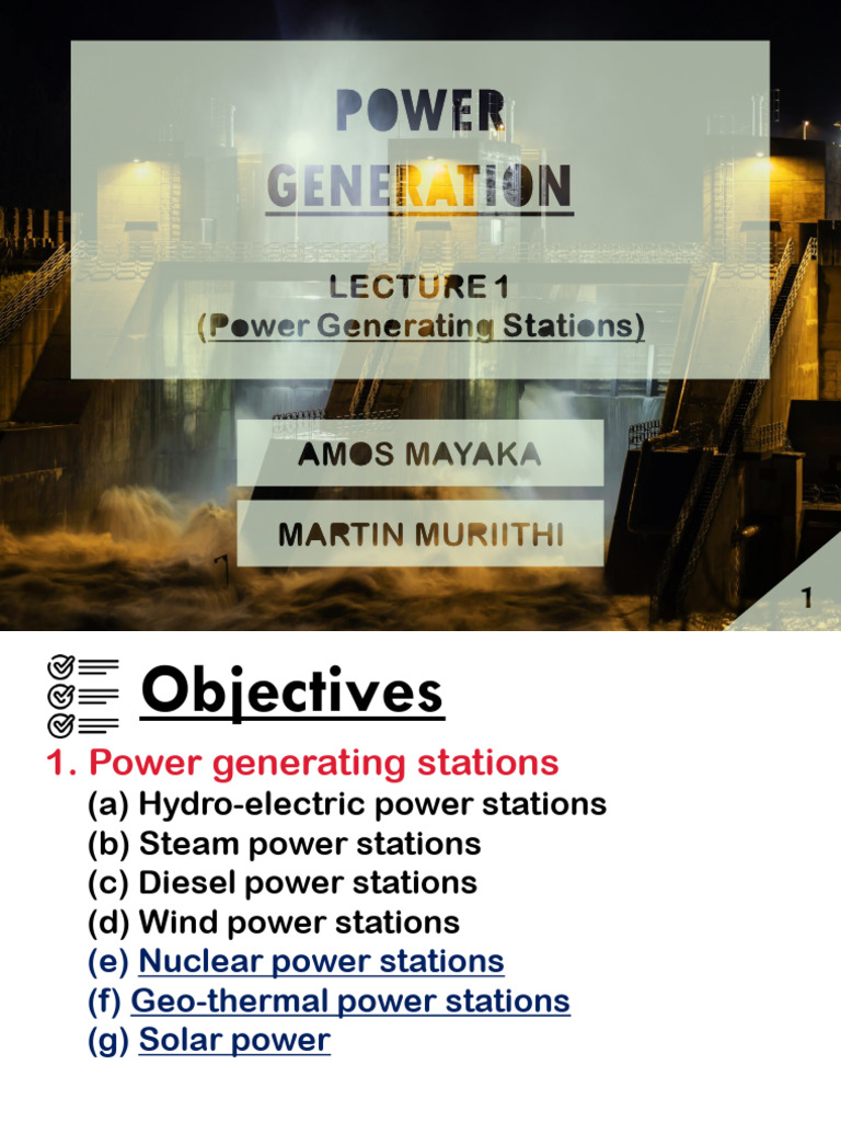 3.0 Power Generation | PDF | Power Station | Electricity Generation