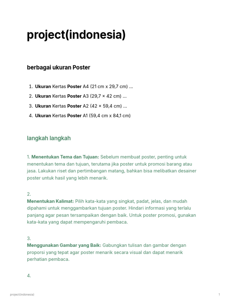 Project (Indonesia) | PDF