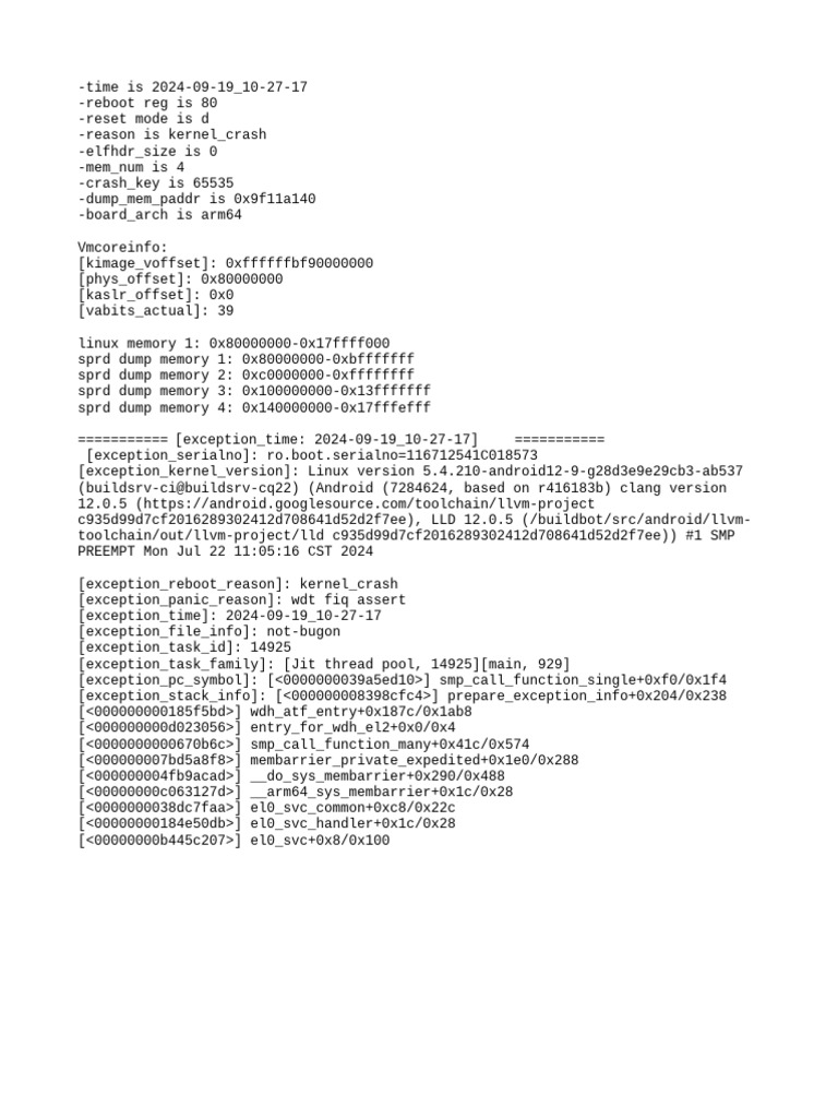 Dump Report | PDF | Computers | Technology & Engineering