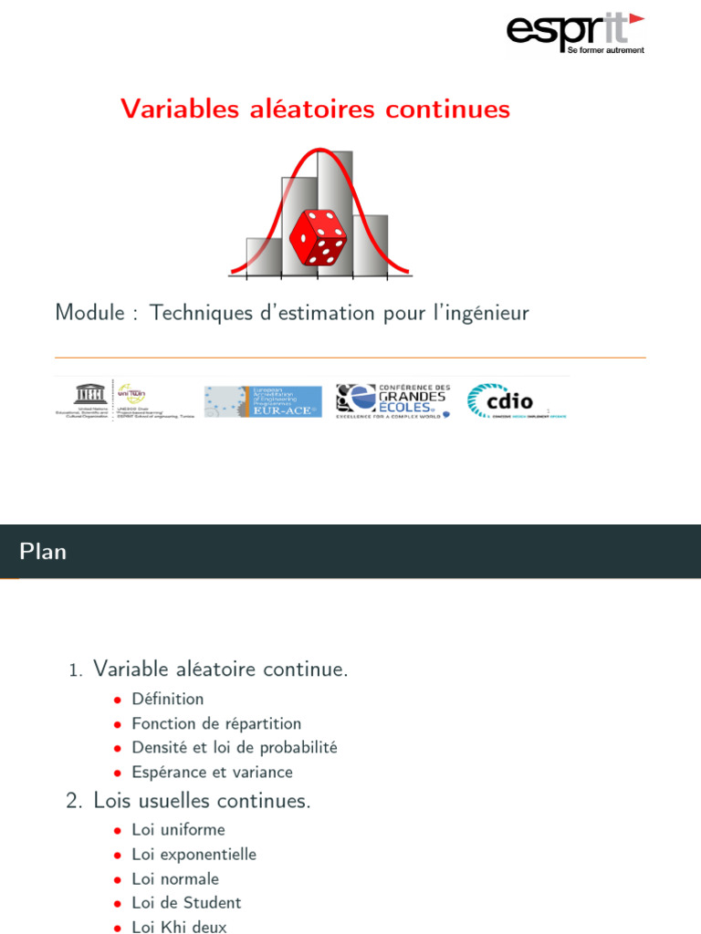 Variables Aléatoires Continues | PDF